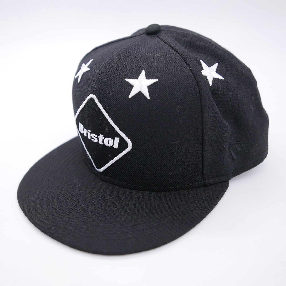 【やや傷や汚れあり】F.C.Real Bristol NEW ERA エフシーレアルブリストル ニューエラ STAR EMBLEM 59FIFTY CAP キャップ帽子 BLACK 7 1/2 ...