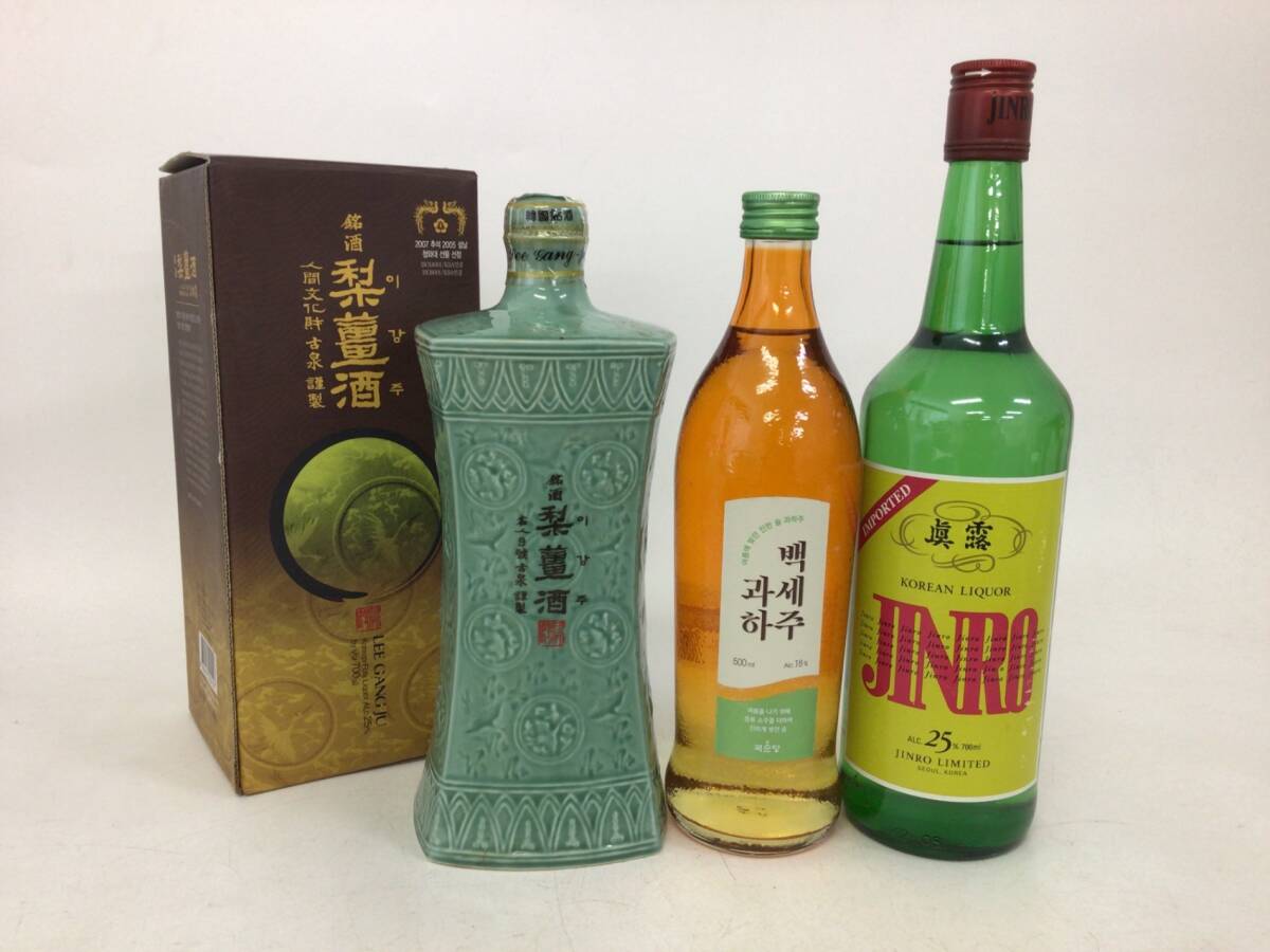 【全体的に状態が悪い】訳あり 韓国酒 3本セット 700/500/700ml RW10 重量番号:6の落札情報詳細 - ヤフオク落札価格検索 オークフリー