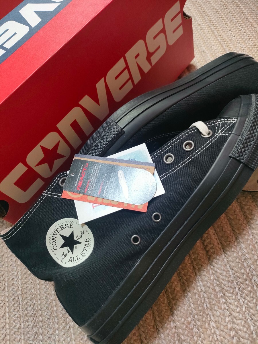 【未使用】新品 CONVERSE ALLSTAR HI ブラックボトム コンバース オールスター ハイカット 27.5cm ブラック 黒 ALL STAR REACT リアクトソールの落札情報 ...