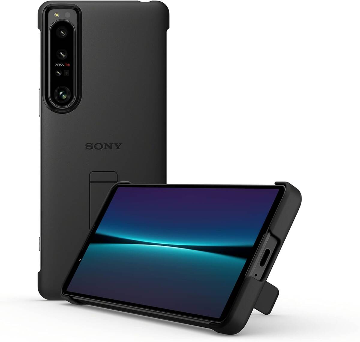 【未使用】SONY Xperia 1 IV Style Cover with Stand ブラック XQZ-CBCT/B PUケース [純正 ...