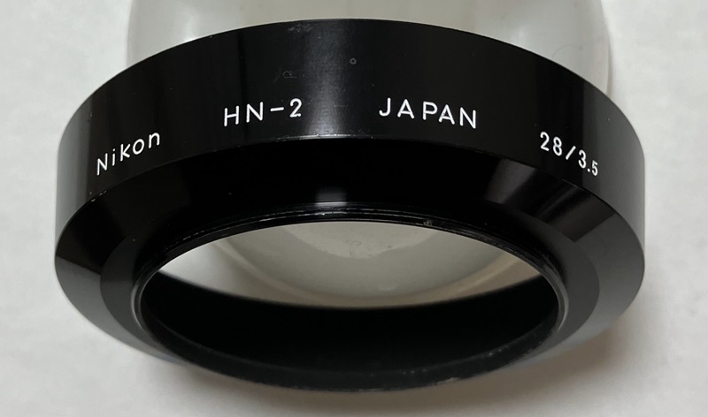 【傷や汚れあり】ニコン Nikon Hn 2 メタルフード 28mm用 52mm径 ネジ込み式 金属フード 刻印タイプの落札情報詳細