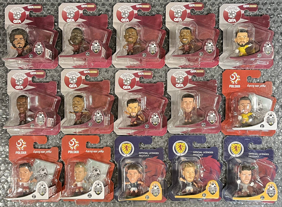 【未使用】(Y16)Soccerstarz Qatar Poland etc 12 Figure set サッカースターズ カタール ポーランド他 #Terney #Lewandowskiの ...
