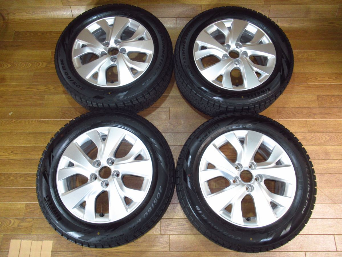 【やや傷や汚れあり】シトロエン B78系グランドC4ピカソ純正 6.5J-16 off+47 pcd108/5H 205/60R16 16インチアルミホイール+スタッドレスタイヤ4本の落札情報 ...