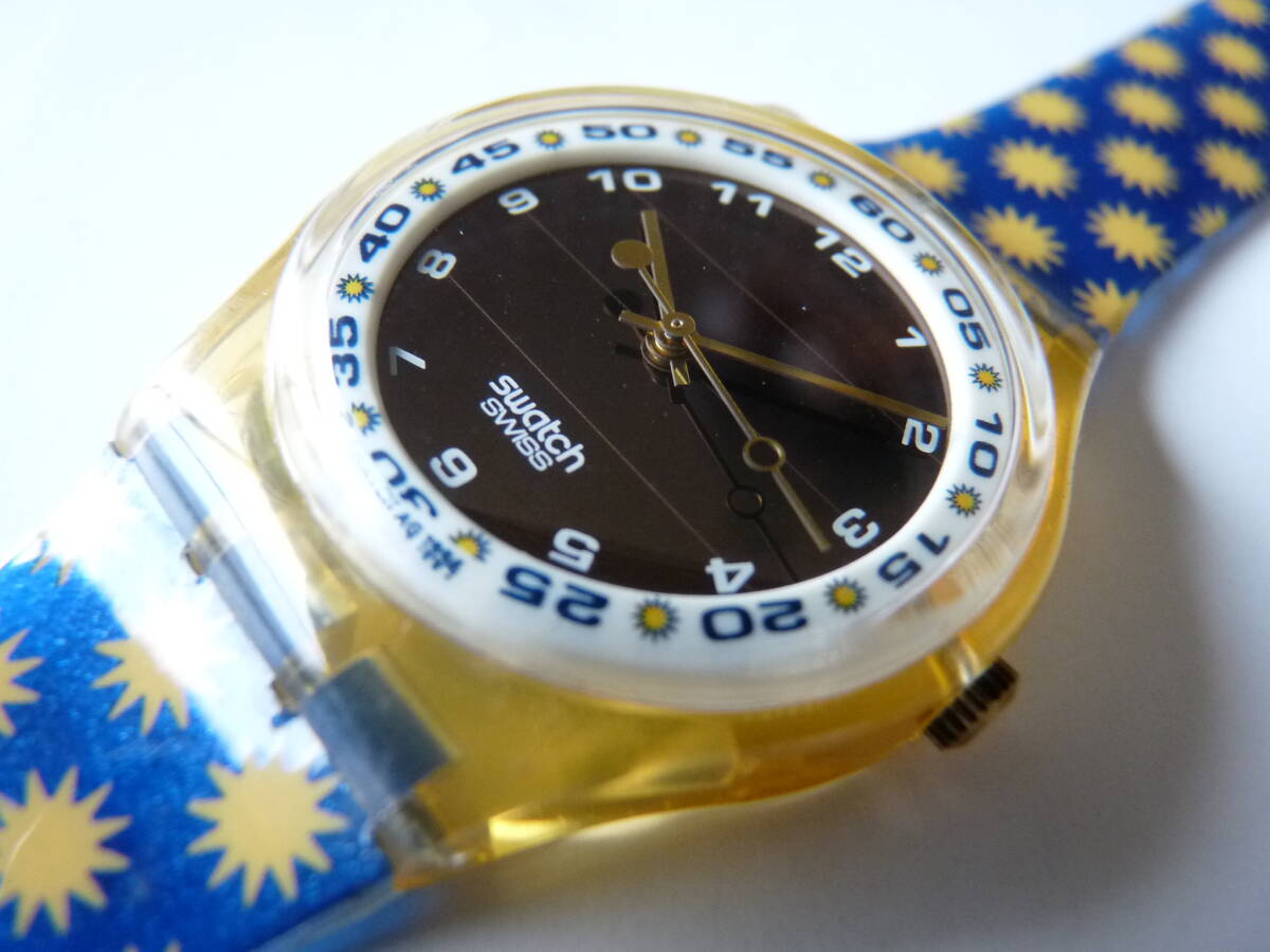 【未使用】未使用 美品 珍品ソーラーモデル スウォッチ Swatch 1995年 Lots of Suns 品番SRJ100の落札情報詳細 ...