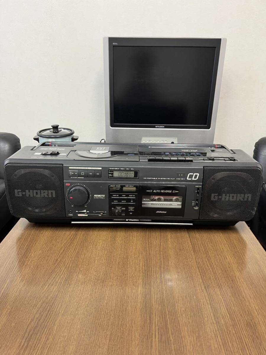 【やや傷や汚れあり】ビクター CDラジカセ CD portable system RC-XU7の落札情報詳細 - Yahoo!オークション落札価格検索 オークフリー