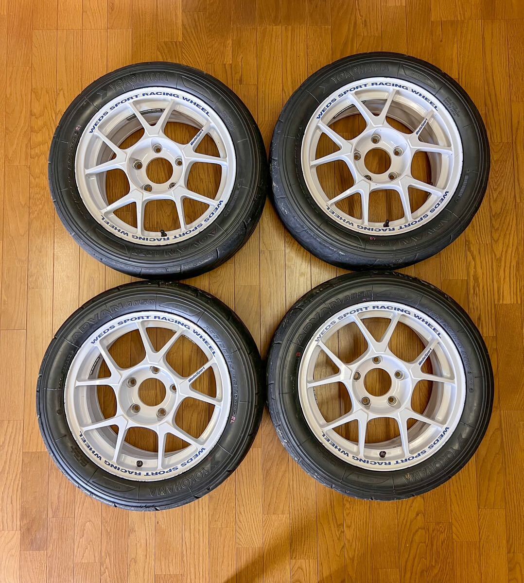 【傷や汚れあり】当時物 超軽量 weds sports TC-005 tc005 15インチ 7J +40 5H 5穴 114.3 シビック ...