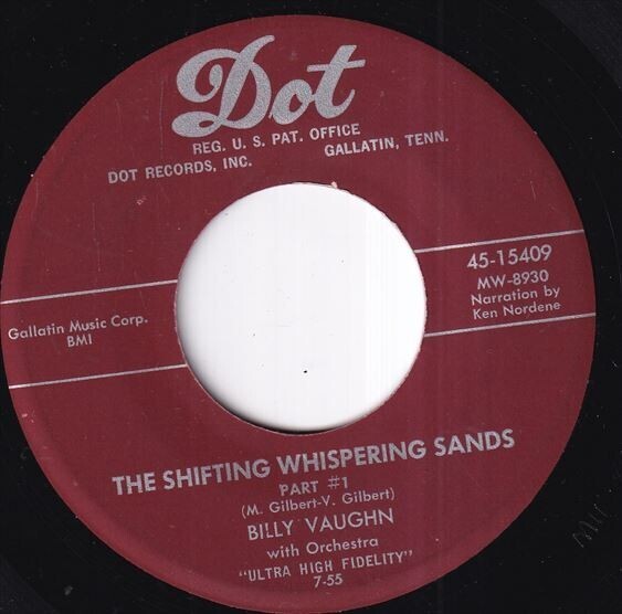 【やや傷や汚れあり】Billy Vaughn With Orchestra - The Shifting Whispering Sands (Part 1) / The Shifting ...