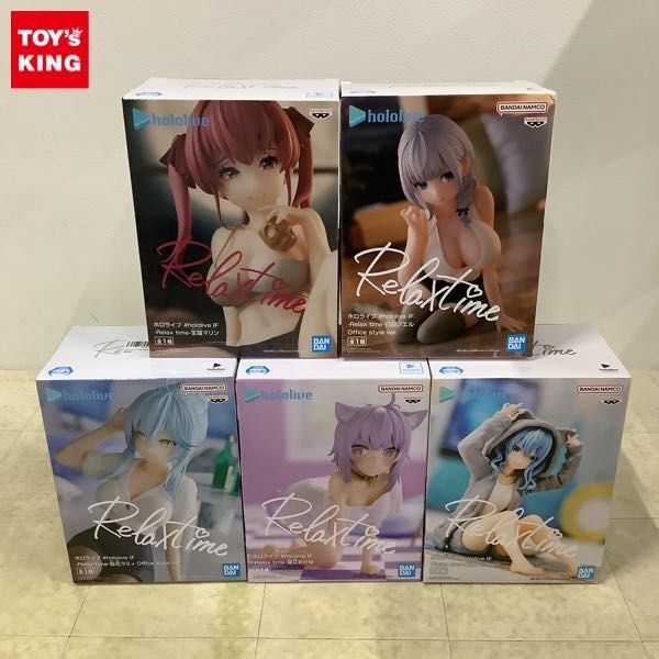 【未使用に近い】1円〜 未開封 BANDAI SPIRITS ホロライブ #hololive IF Relax time 宝鐘マリン 白銀ノエル Office style ver. 他の落札 ...