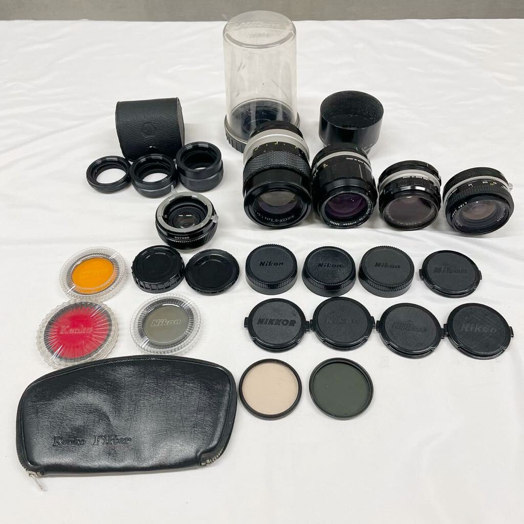 【傷や汚れあり】★ カメラレンズ アクセサリー 24点 まとめ★ レンズ Nikon TELEPLUS Kenko レンズフィルター ...
