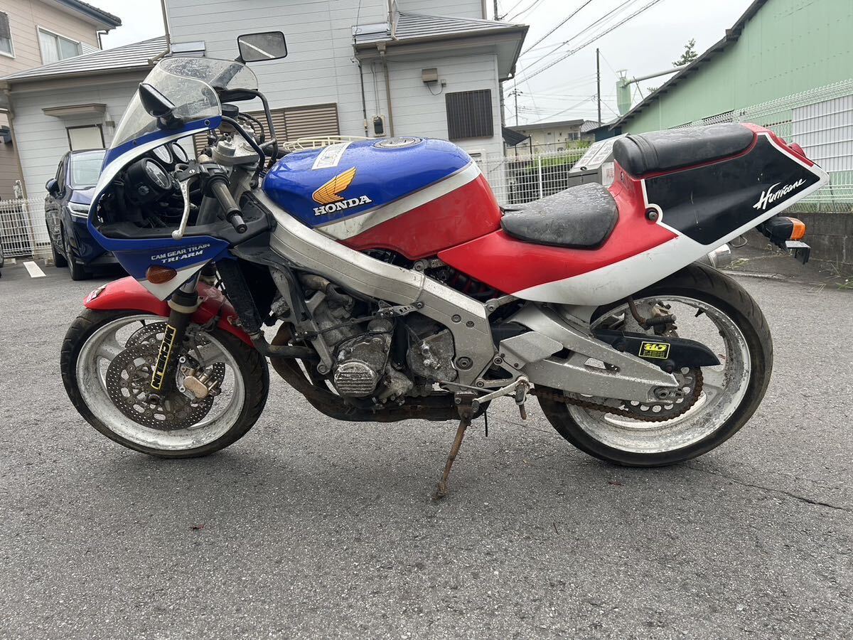 【傷や汚れあり】一円スタート 売り切り 関東 レストアベース 純正CBR400RR NC23 初爆確認 レーサー レプリカ 旧車 ホンダ 部品 ...