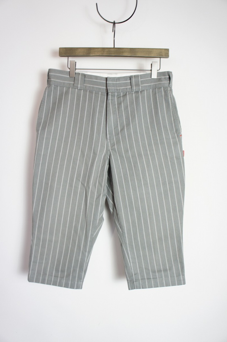 【目立った傷や汚れなし】定番 美品BEDWIN ベドウィン × Dickies ディッキーズ ストライプ 7分丈 ワーク クロップド パンツ トリップスター 灰1103Nの落札情報詳細 ...
