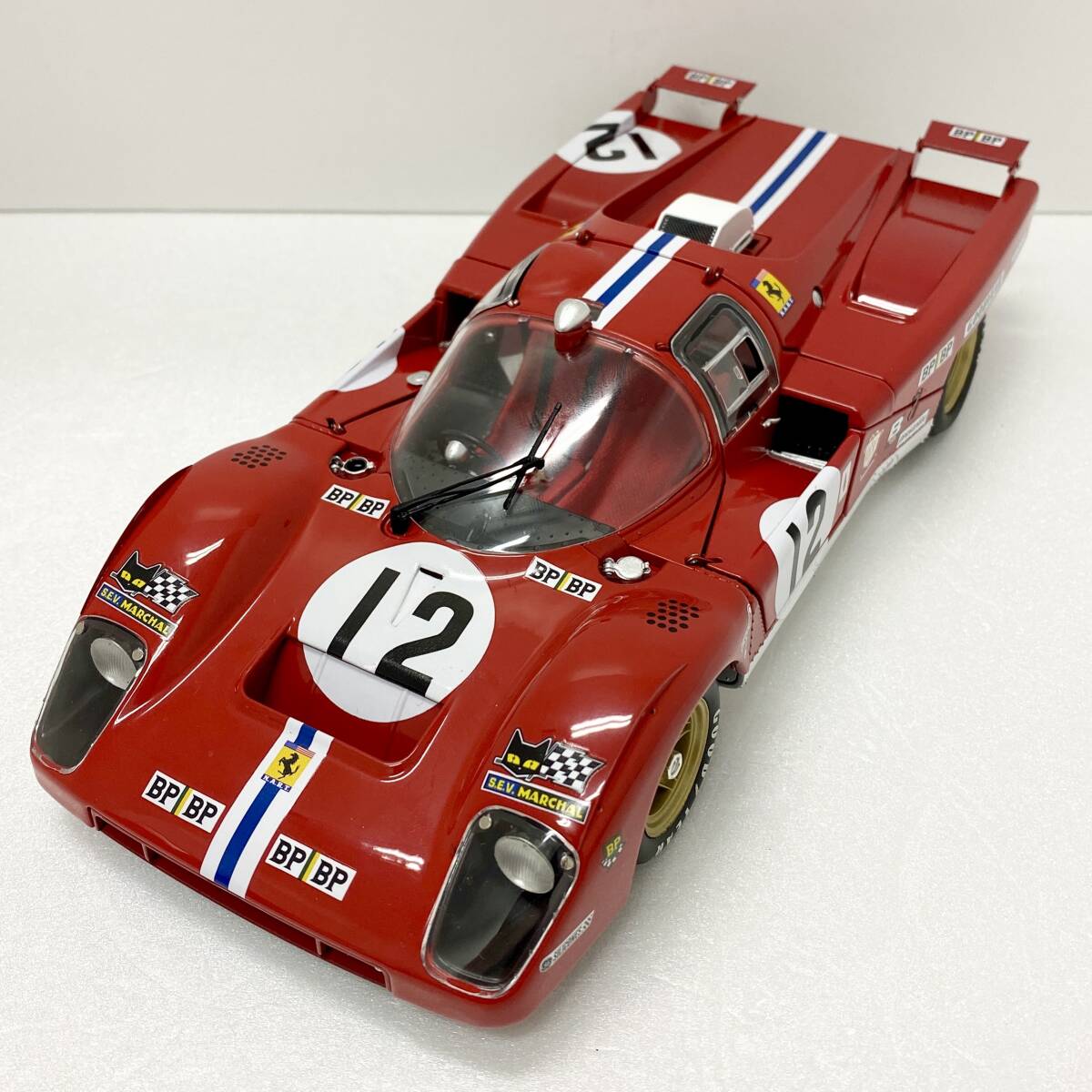【やや傷や汚れあり】【現状品】 Ferrari 512M 1/18 24h ルマン 1971 #12 マスターピースコレクション フェラーリ ...