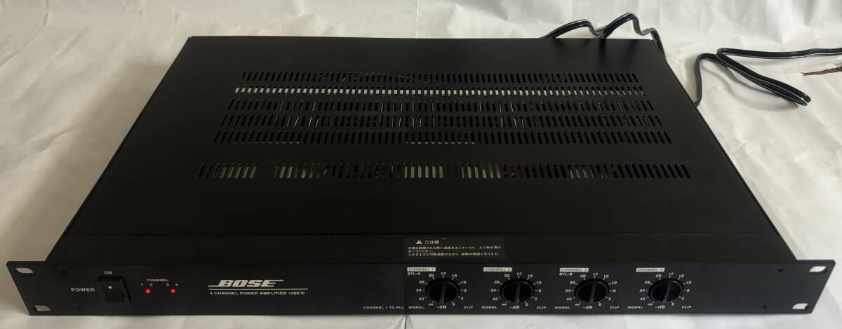 【傷や汚れあり】千円 中古Junk品 BOSE MODEL NO.1200VI 4Channel Power Amplifier 動作未確認/未保証 の落札情報詳細 - Yahoo ...