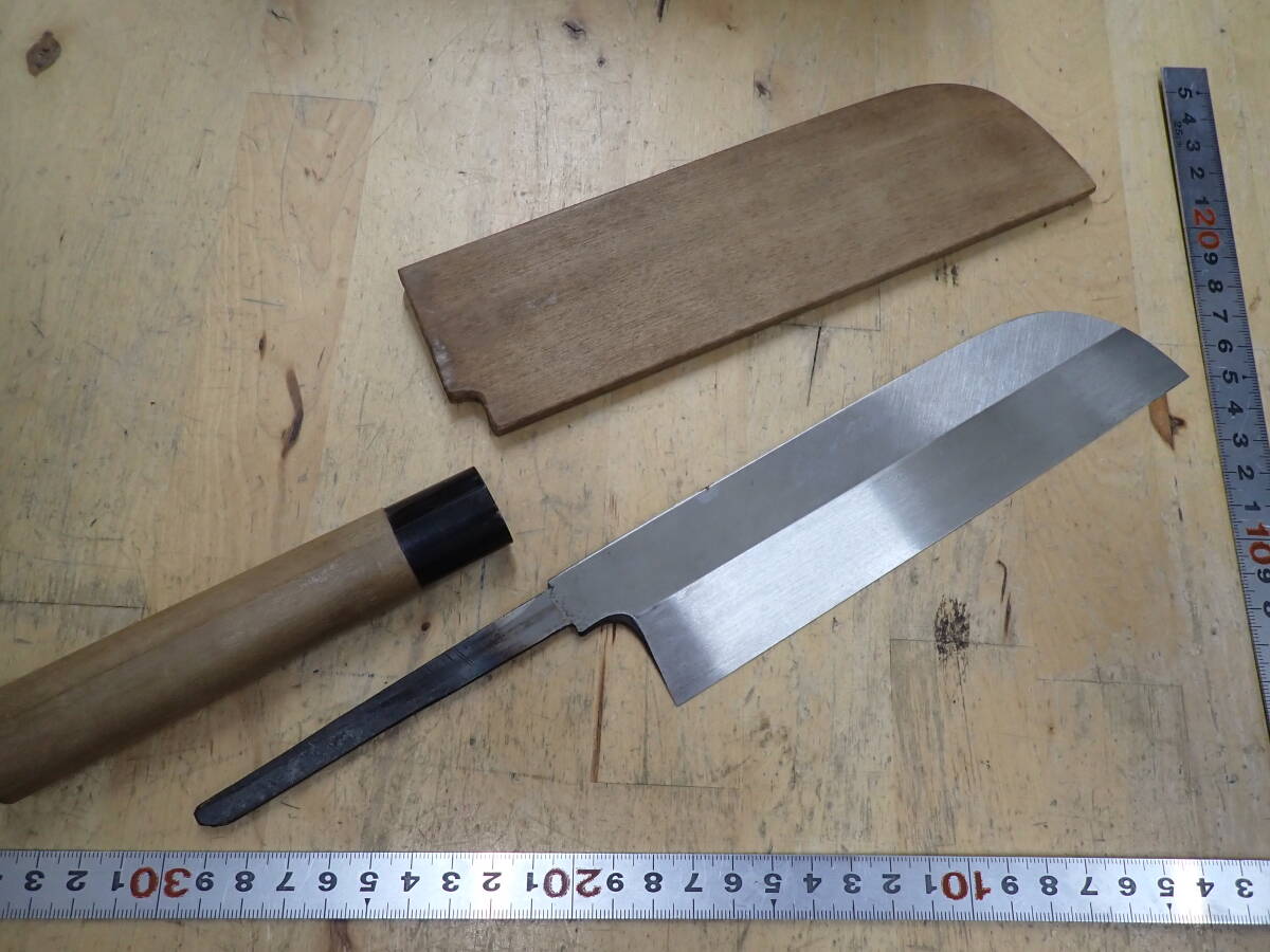 【未使用に近い】『M27D』沖芝正國 刻印有 本焼 包丁 薄刃包丁 長期個人宅保管品の落札情報詳細 - Yahoo!オークション落札価格検索 ...