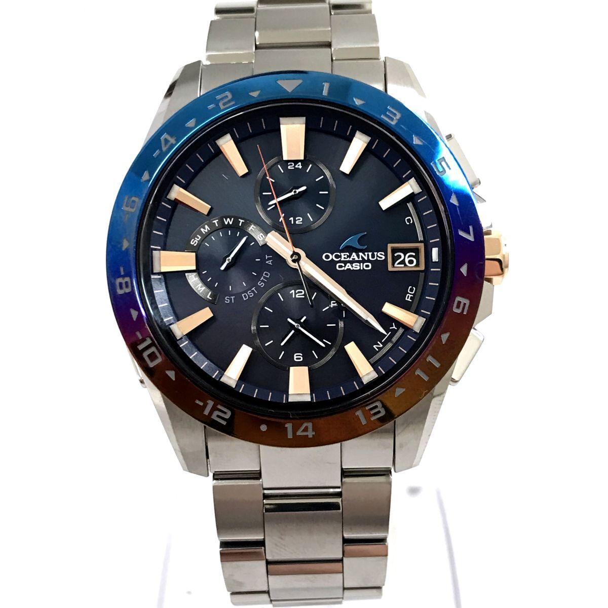 【未使用】新品 15周年記念モデル CASIO カシオ OCEANUS オシアナス 腕時計 OCW-T3000C-2AJF 電波ソーラー ...
