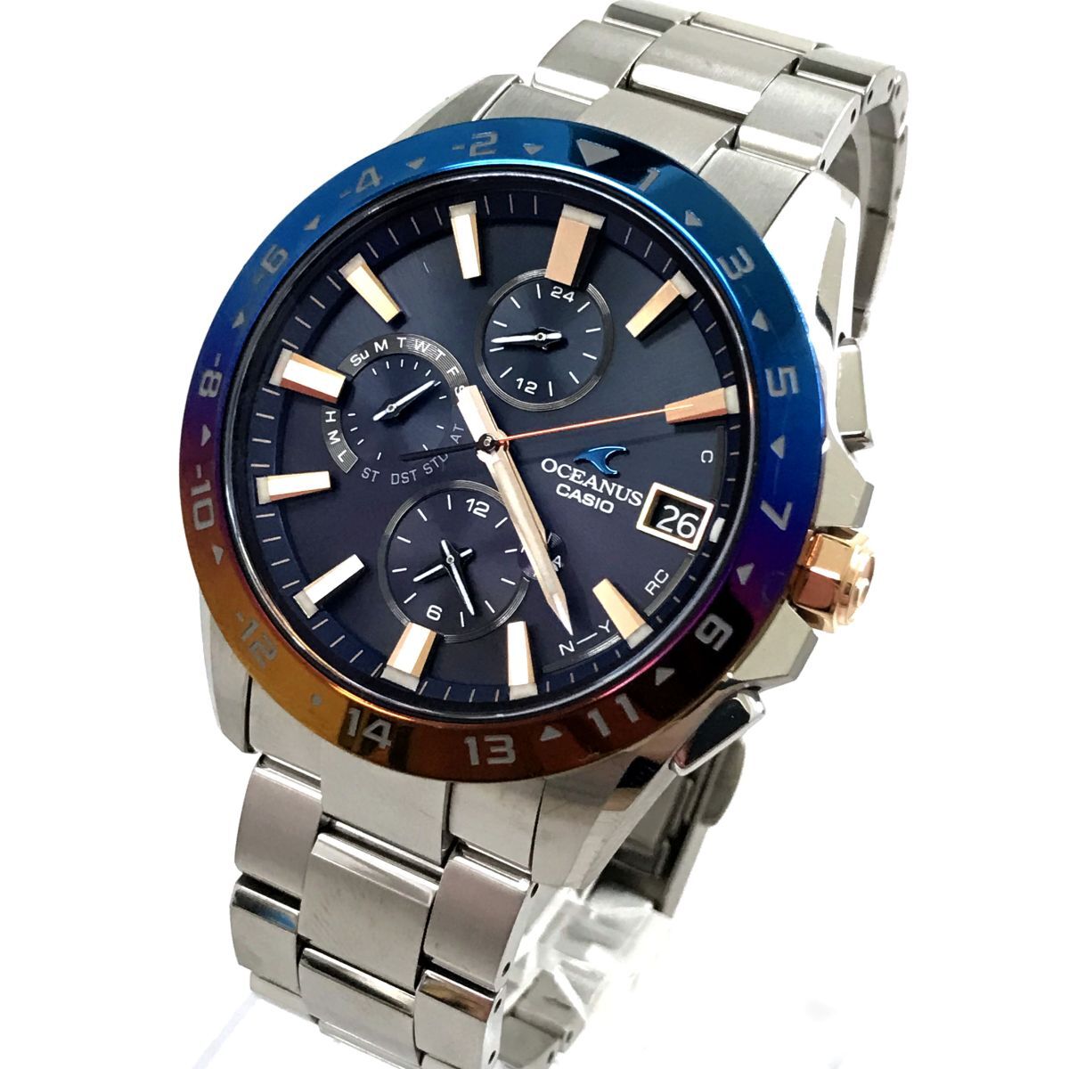 【未使用】新品 15周年記念モデル CASIO カシオ OCEANUS オシアナス 腕時計 OCW-T3000C-2AJF 電波ソーラー ...