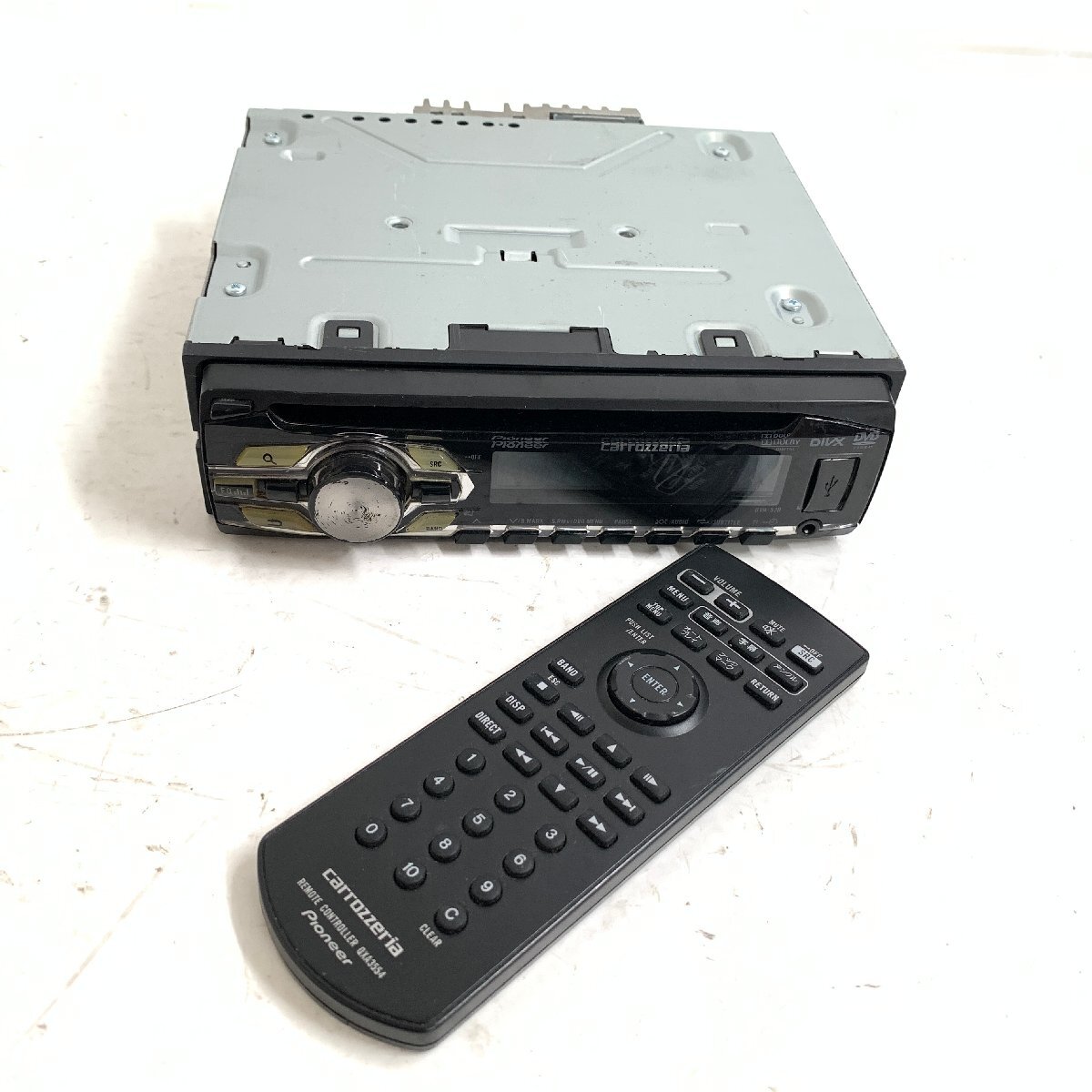 【やや傷や汚れあり】f001 E carrozzeria DVH-570 1DIN DVDプレーヤー Pioneer パイオニア カロッツェリア リモコン付き 動作未確認 ジャンクの落札情報 ...