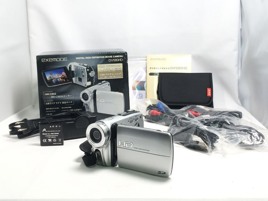 【やや傷や汚れあり】動作品！EXEMODE DV580HD ビデオカメラ 500万画素 ハイビジョン録画 社外充電池・パナソニックSDカード・ケーブル他 付の落札情報詳細 - Yahoo ...