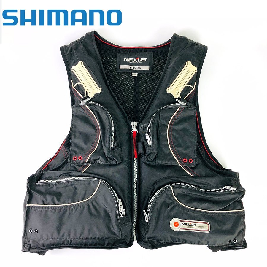 【やや傷や汚れあり】1円～【シマノ/J58】シマノ ネクサス フローティングベスト VE-154D コンビネーションウォッシャブル ブラック 救命胴衣 釣り ベスト 磯の落札情報詳細 ...