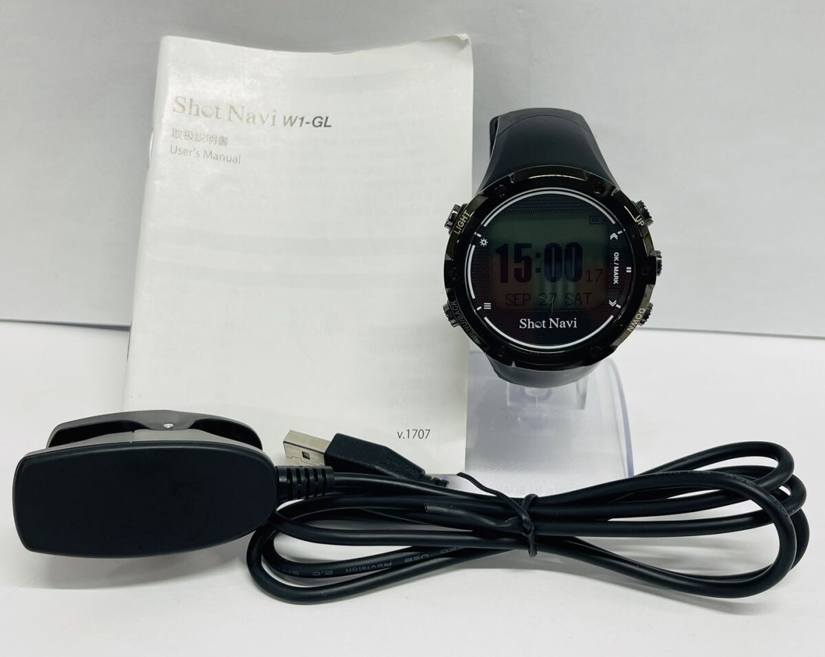 【傷や汚れあり】T220-W6-1431 Shot Navi W1-GL ショットナビ ゴルフウォッチ GPSナビ ブラック 通電確認済みの落札情報詳細 - Yahoo!オークション落札価格 ...