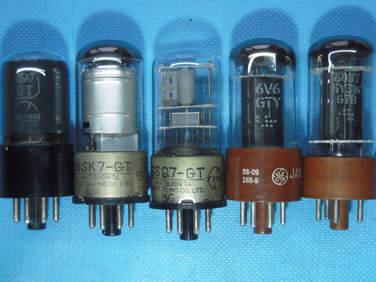 【やや傷や汚れあり】真空管 5球スーパーラジオ用 GT管 6SA7:6SK7:6SQ7:6V6:5Y3 各1 計5本セット／まとめ 動作確認済 中古 ジャンク扱いの落札情報詳細 - Yahoo ...