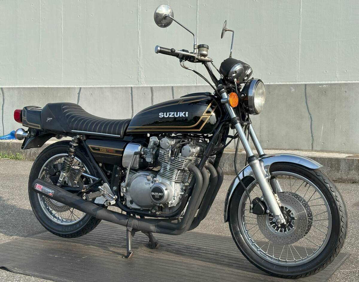 【やや傷や汚れあり】超極上GS750 E2カラー!! エンジン絶好調!! 状態最高!! スズキ SUZUKI エンジン実働 動画あり 旧車絶版 ...