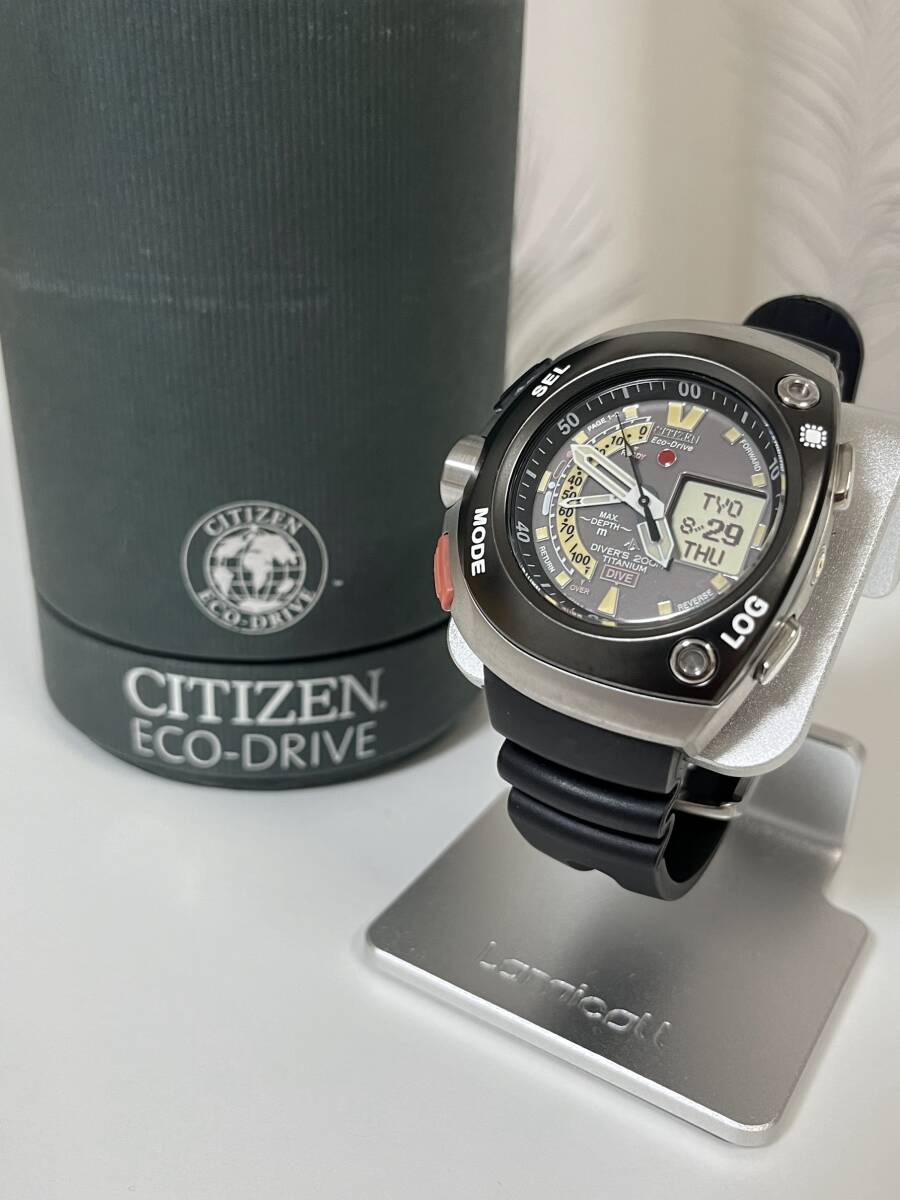 【未使用に近い】 CITIZEN シチズン PROMASTER プロマスター アクアランド U101-T009735 エコドライブ ソーラー メンズ 腕時計 希少！！の落札情報詳細 ...