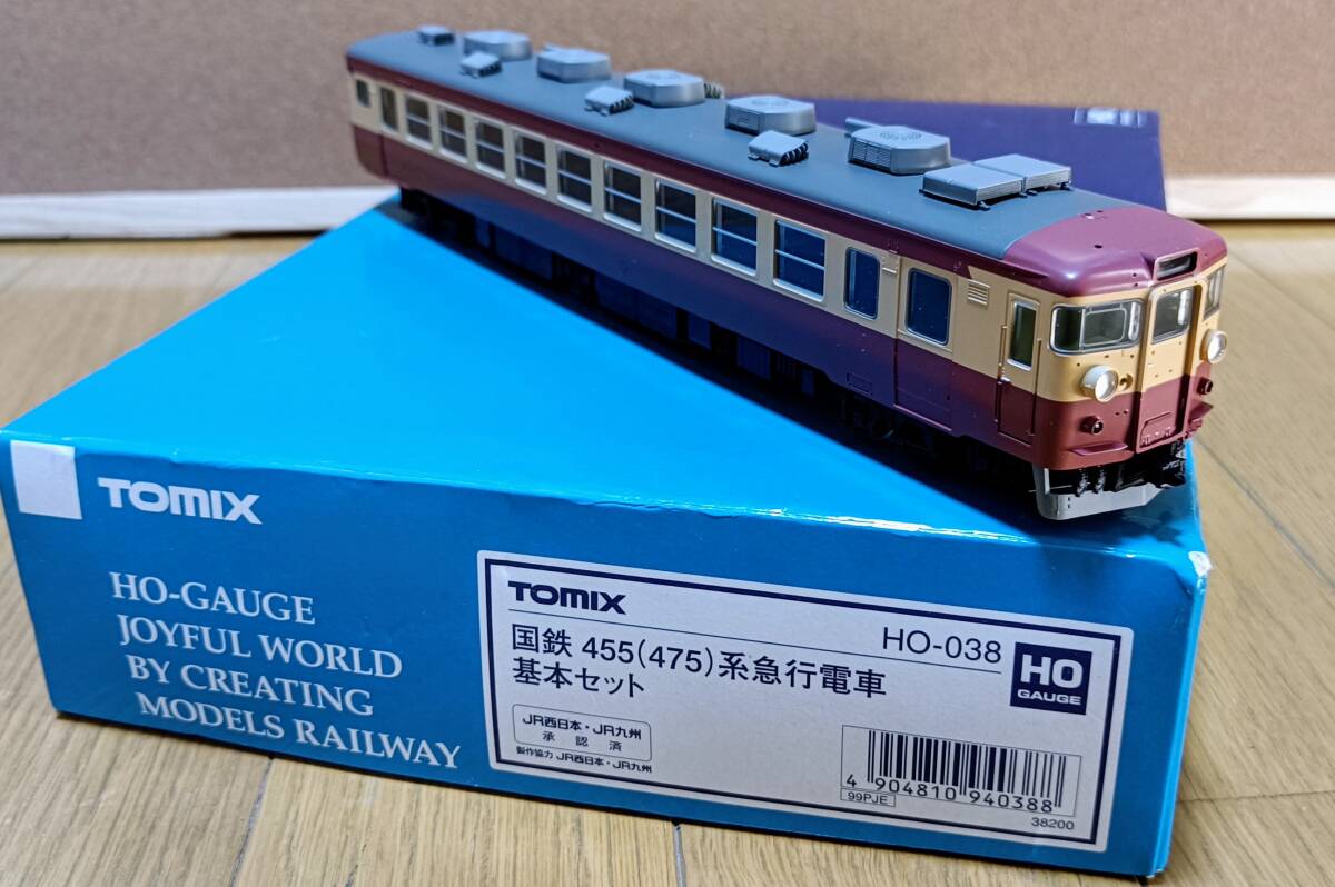 【目立った傷や汚れなし】455(475)系 急行電車基本セット TOMIXトミックス HO-038の落札情報詳細 - Yahoo!オークション落札価格検索 オークフリー