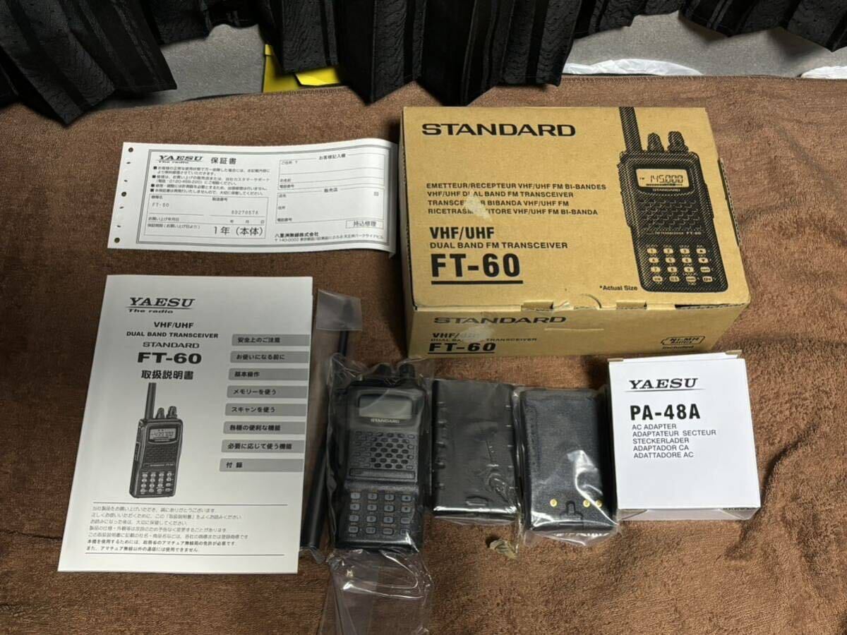 【未使用】八重洲無線 YAESU FT60 144/430 ハンディ機 トランシーバー 2m 70cm FM 広帯域受信レシーバーの落札情報 ...