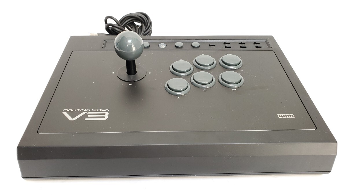 【目立った傷や汚れなし】HORI ホリ ファイティングスティック V3 FIGHTING STICK V3 アーケードコントローラー アケコン ...