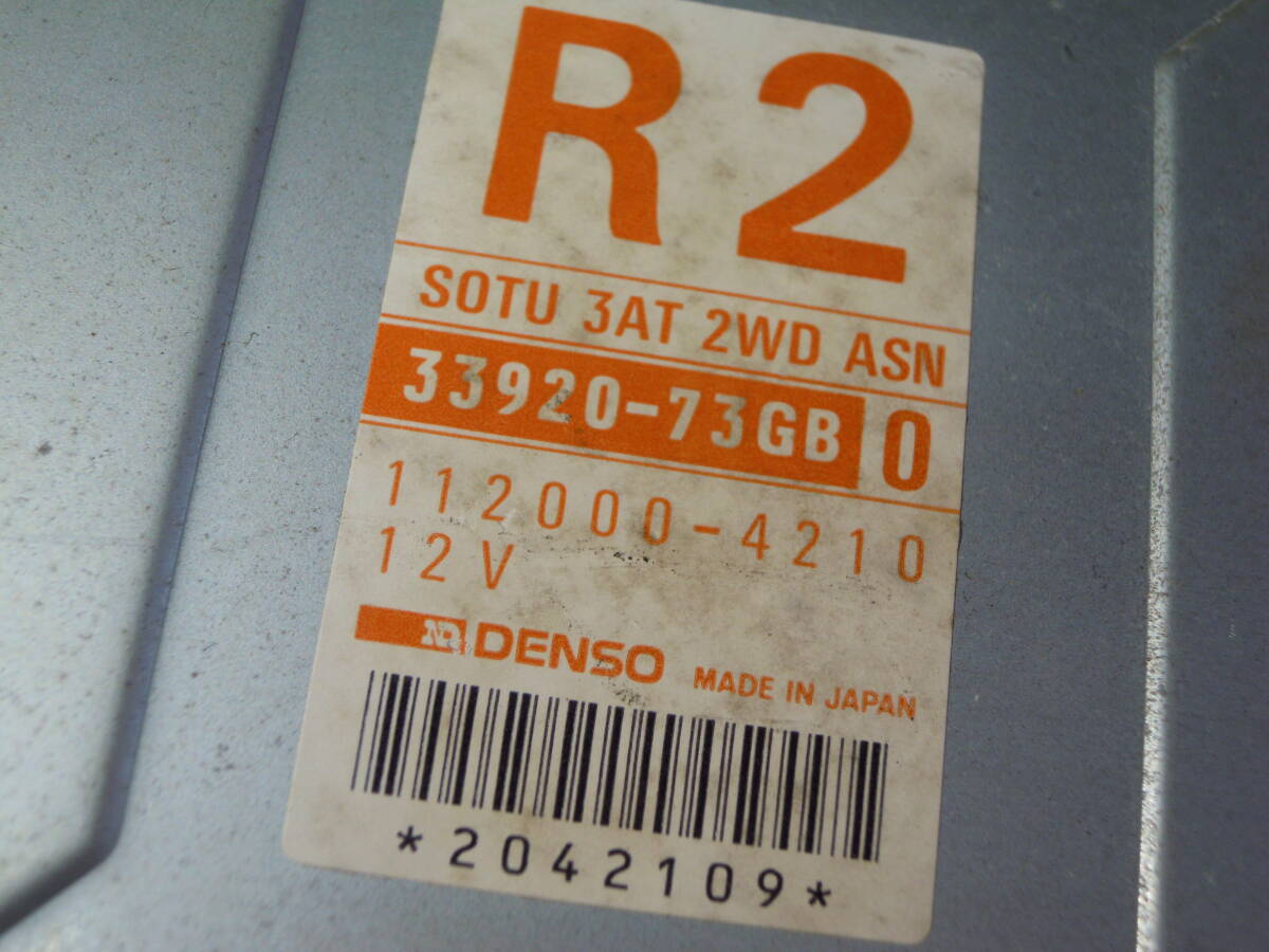 【傷や汚れあり】スズキ アルトワークス HA11S F6A 3AT 2WD 純正 ECU エンジンコンピューター コントロール ユニット ...