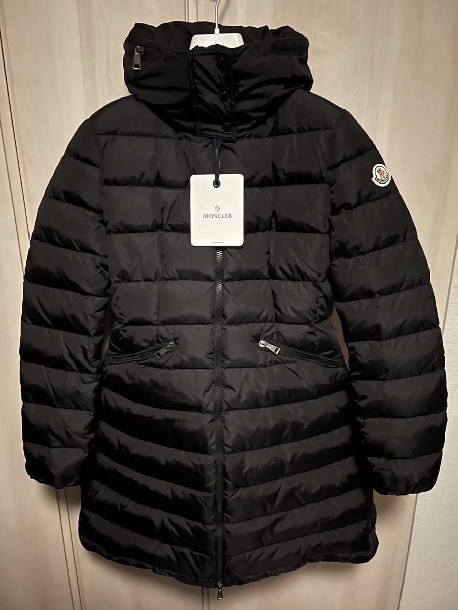 【未使用】Lサイズ【未使用】MONCLER FLAMETTE フラメッテ TG2 ブラック色 黒色 正規品 定価29.8万円 大人気ロング ...