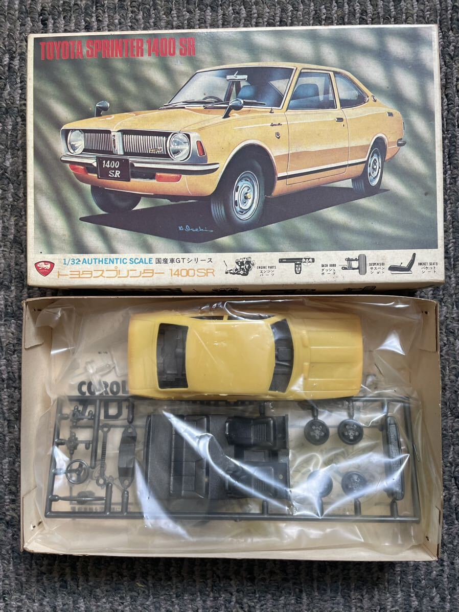 【全体的に状態が悪い】セントラル CENTRALトヨタ スプリンター 1400 SR プラモデル 未組立 1:32 絶版 希少 当時物 TE27 TE25 KE25 旧車の落札情報詳細 ...