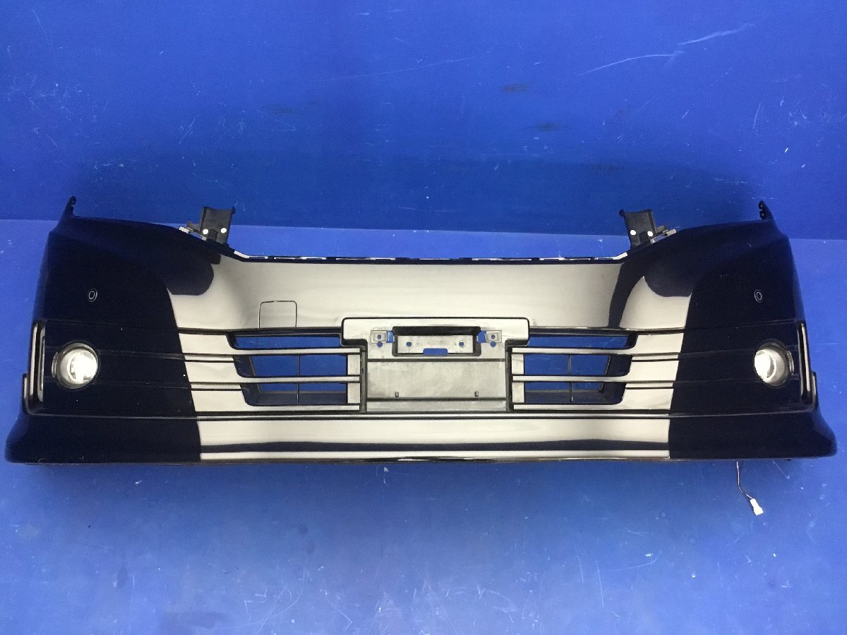 【やや傷や汚れあり】日産 52 エルグランド ライダー オーテック 前期 純正 フロント バンパー クロ ブラック カラーNO:GAE スポイラー付き 2401968 2階 深 の落札情報詳細 ...