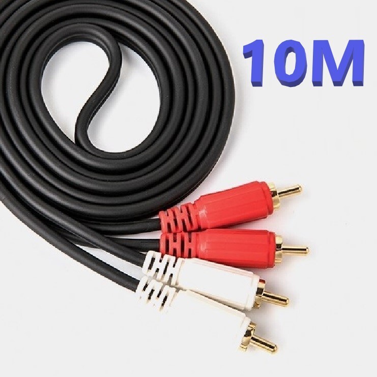 【未使用】【 10M 】 2RCAオス-2RCAオス ケーブル デュアル RCAプラグ⇔デュアルRCAプラグ ケーブル AV 2Pinの落札情報詳細 - Yahoo!オークション落札価格検索 ...