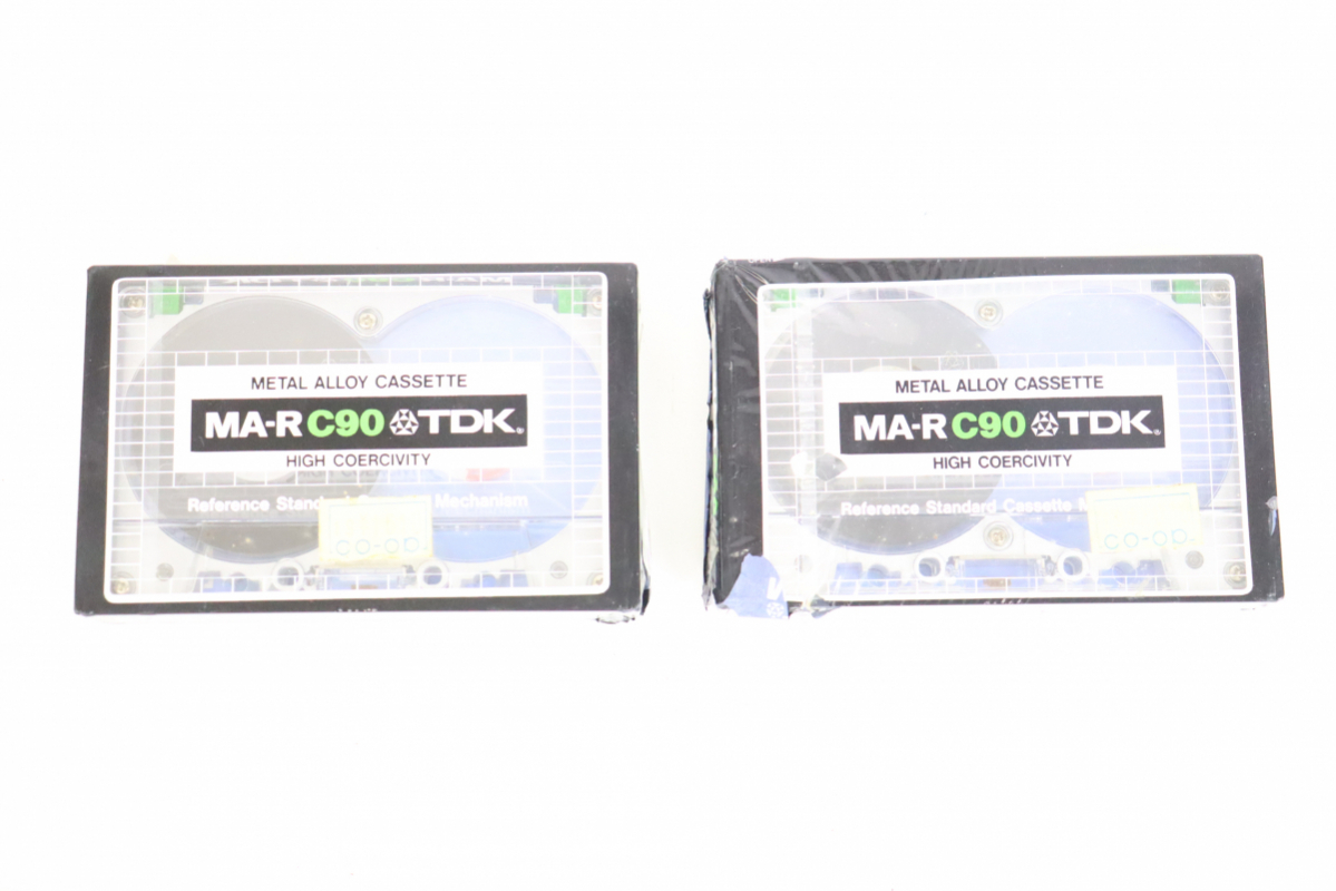 【やや傷や汚れあり】カセットテープ2点 TDK MA-R C90 METAL ALLOY CASSETTE HIGH COERCIVITY カセットテープ 音楽 ミュージック_EID ...