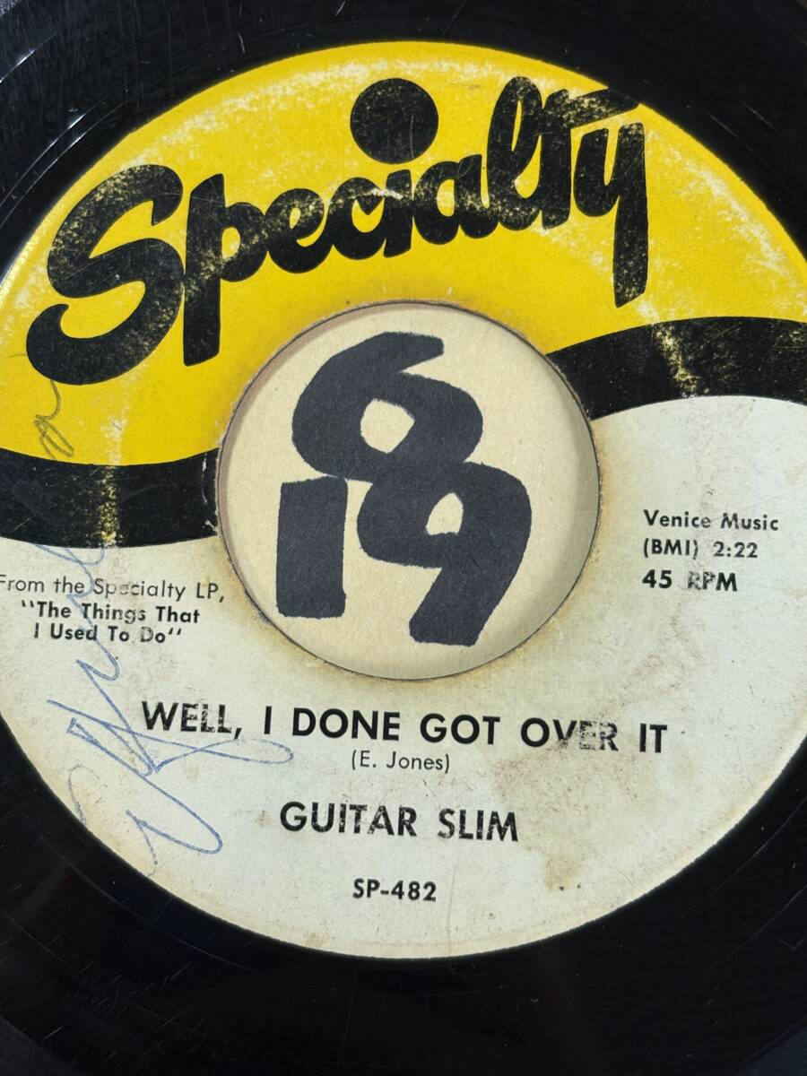 【やや傷や汚れあり】試聴 1954年6週連続R&B#1ドラム・ブレイク始まり GUITAR SLIM THE THINGS THAT I ...