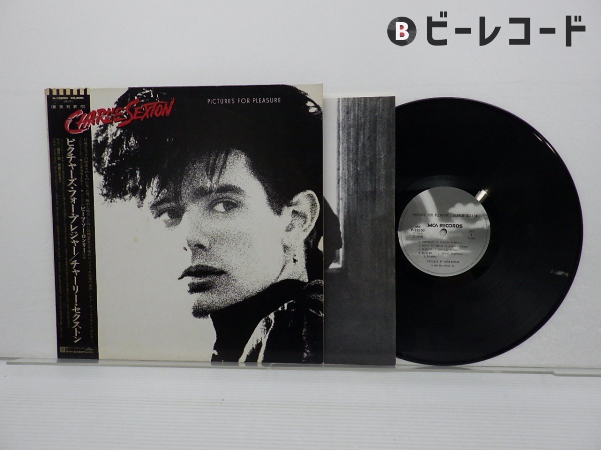 【やや傷や汚れあり】色紙サイン付き/Charlie Sexton「Pictures For Pleasure」LP（12インチ）/MCA ...