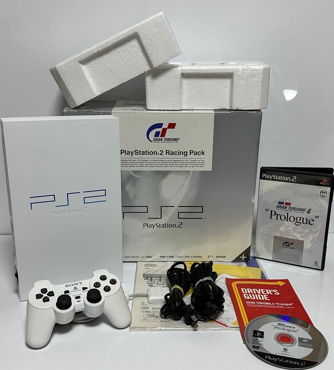 【目立った傷や汚れなし】★動作確認済★ PlayStation 2 PS2 本体 SONY PS2 PlayStation 2 パール ホワイト SCPH-55000 GT CWソニー ...