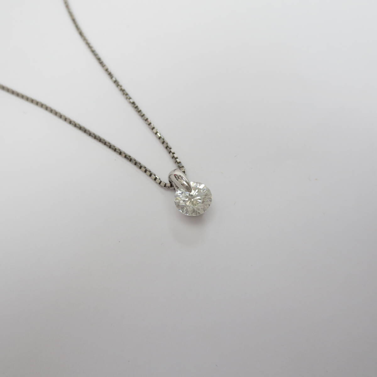 【未使用】 天然ダイヤモンド1.018ct Pt900 Pt850 ペンダント ネックレス 参考値（Si2 Good J up） 高品質 総 ...