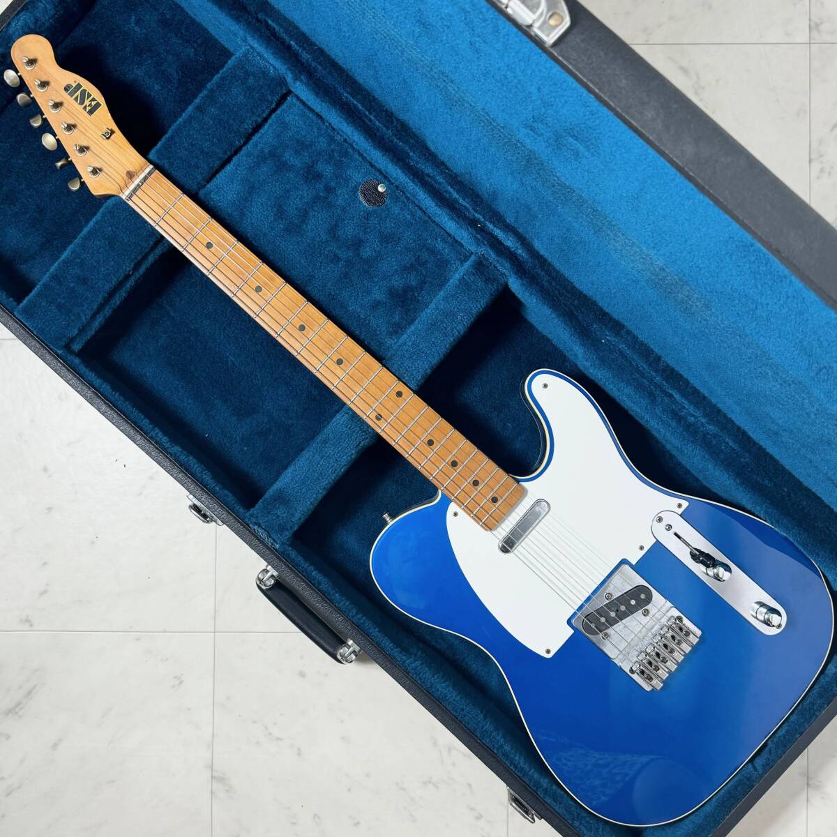 【やや傷や汚れあり】希少 美品 初期モデル ESP TE-165RW Ron Wood Model Telecaster 日本製 テレ ...