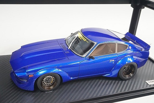 【やや傷や汚れあり】ignition model イグニッションモデル 1/18 Nissan 日産 Fairlady フェアレディ Z (S30) STAR ROAD ブルー IG1359の ...