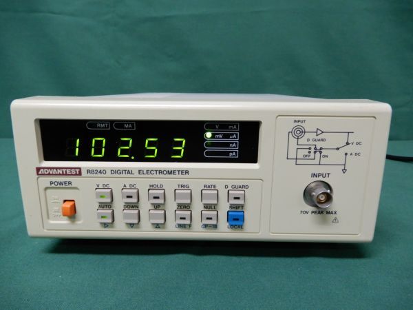 【目立った傷や汚れなし】 ADVANTEST R8240 DIGITAL ELECTROMETER アドバンテスト の落札情報詳細 ...