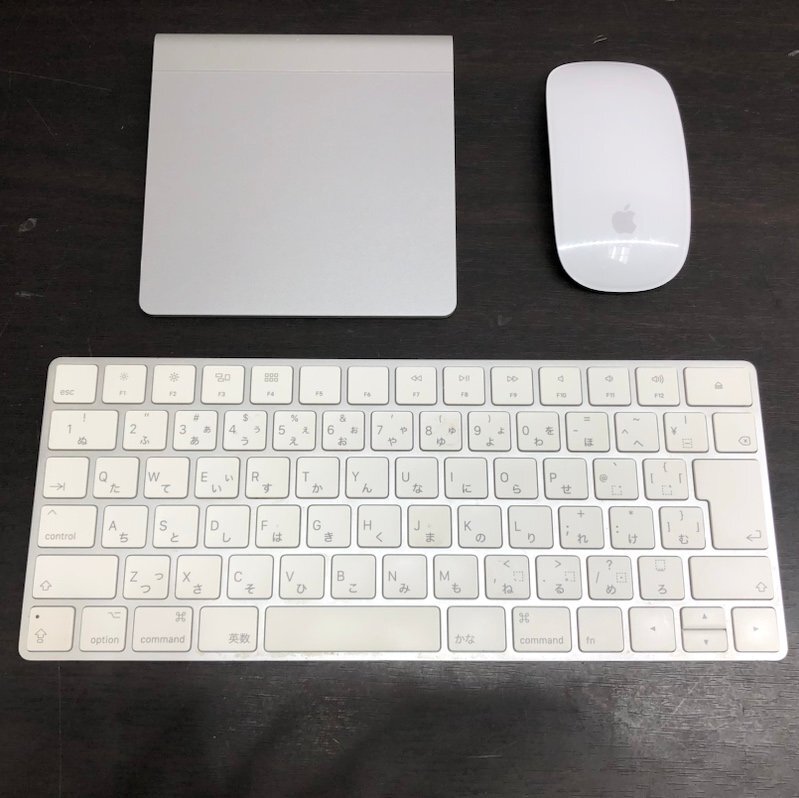 【やや傷や汚れあり】Apple Magic Trackpad A1339/Magic Mouse 2 A1657/Magic Keyboard JIS A1644 3点 まとめ売り ...