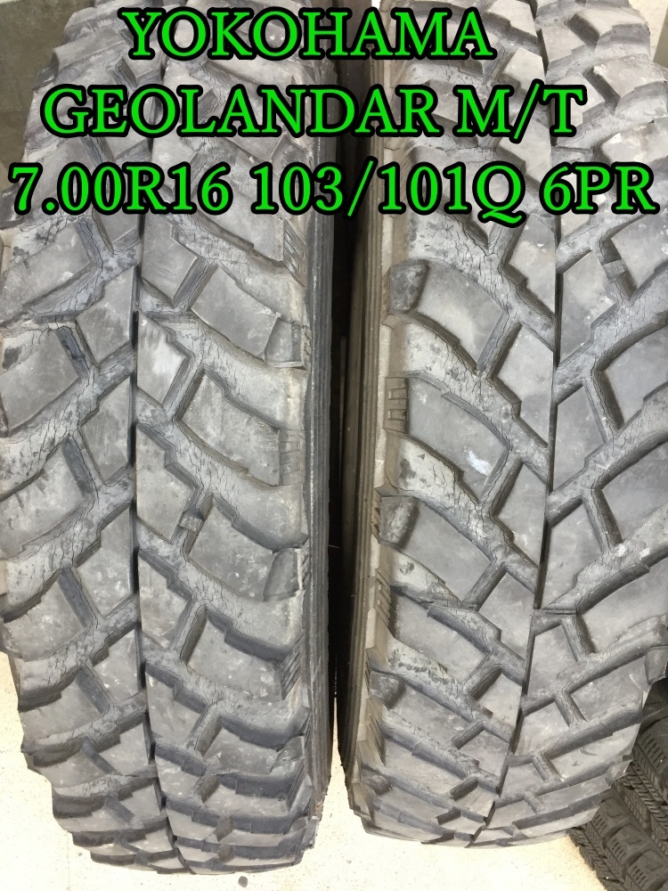 【傷や汚れあり】YOKOHAMA GEOLANDAR M/T 7.00R16 103/101Q 6PR 2本セット ヨコハマ ジオランダー ジムニー オフロードの落札情報詳細 - Yahoo ...