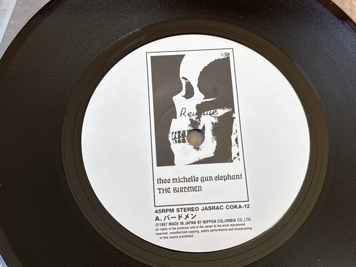 【やや傷や汚れあり】Thee Michelle gun elephant ミッシェル・ガン・エレファント/バードメン EP シングルアナログ ...