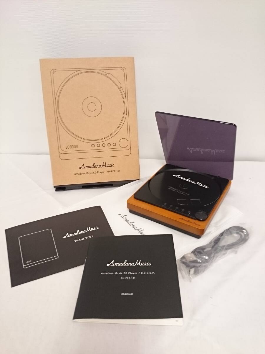 【やや傷や汚れあり】【美品】Amanada Music アマナダ・ミュージック CDプレーヤー C.C.C.D.P. AM-PCD-101/約16×13.5×3.5cm/オーディオ機器 ...