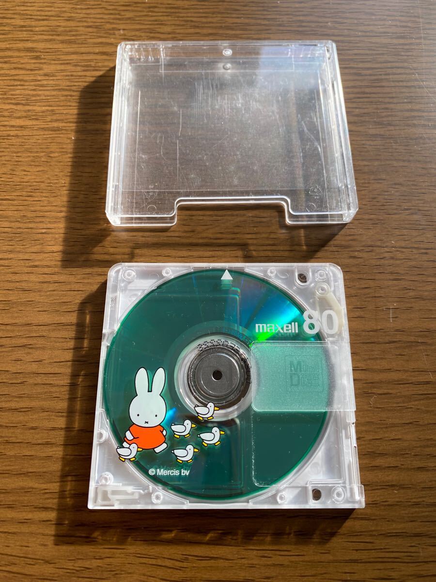 【やや傷や汚れあり】MD maxell ミッフィー miffy 80分 1枚 当時物 廃盤 レア レトロ ミニディスク minidisc MD ...