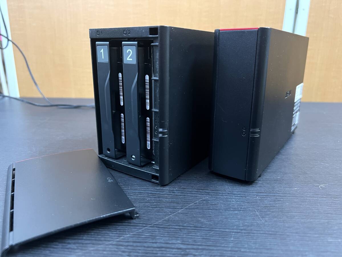 【やや傷や汚れあり】1円スタート BUFFALO LinkStation 1TB×2 LS220DC 2TBモデル / LS210D0101G 1TB NAS 動作保証 「管理No ...