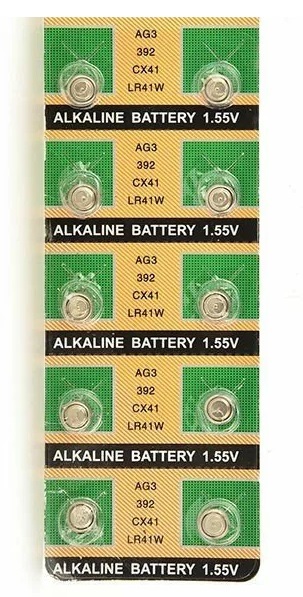 【未使用】 ボタン電池 10個 LR41(192， RW87， V3GA， L736， GP192， G3A)／1.55Vの落札情報詳細 ...